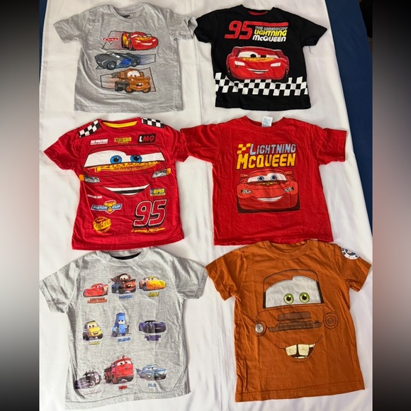 Disney | Shirts & Tops | Disney Pixar Cars 6pc Bundle Short Sleeve ...